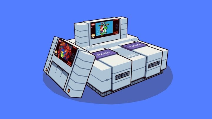 ArtStation - 3D Super Nintendo Model