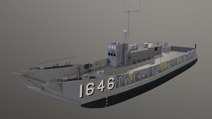 ArtStation - Landing Craft Utility - LCU-1646 Class