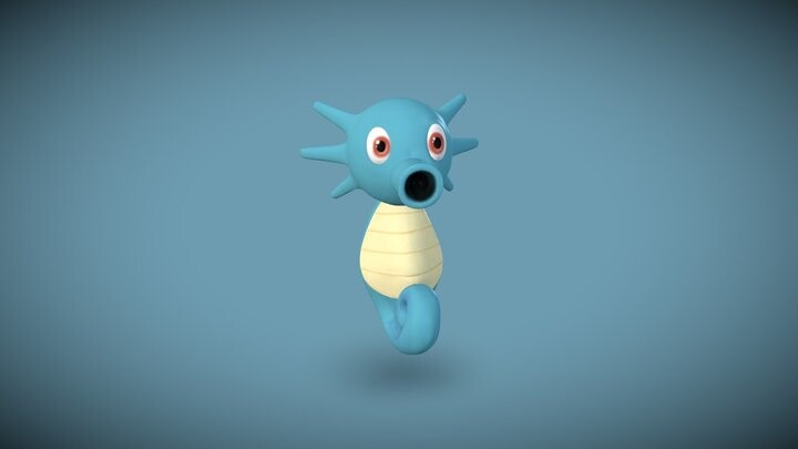ArtStation - Horsea Pokemon 3D model