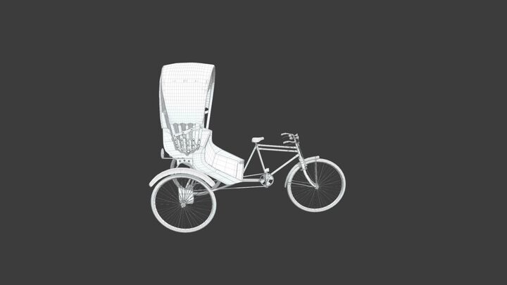 ArtStation - 3D Cycle Rickshaw Model