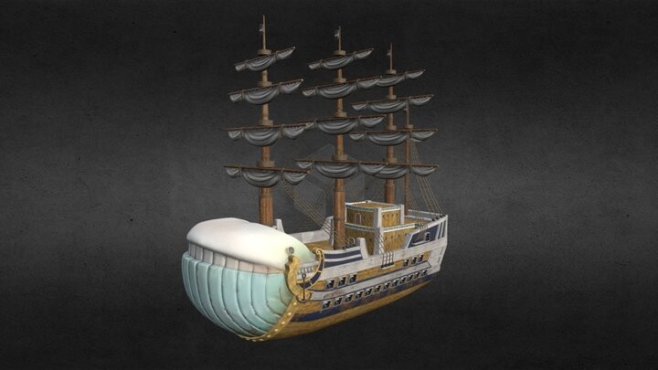 ArtStation - Ship Mobidick - One Piece 3D Model