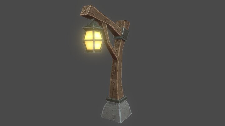 ArtStation - Stylized_Lamp