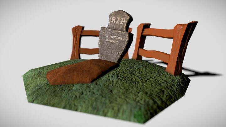 ArtStation - Stylized Grave