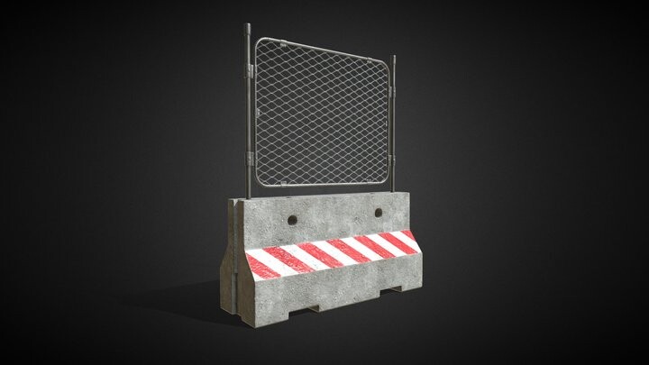 ArtStation - Concrete Barricade