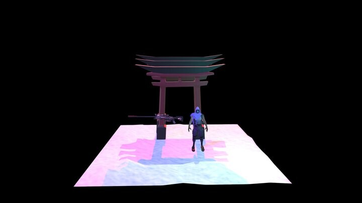 ArtStation - low-poly VALORANT OMEN 3D model