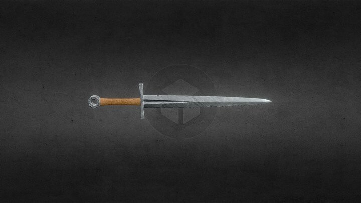 ArtStation - Medieval sword - low polygons