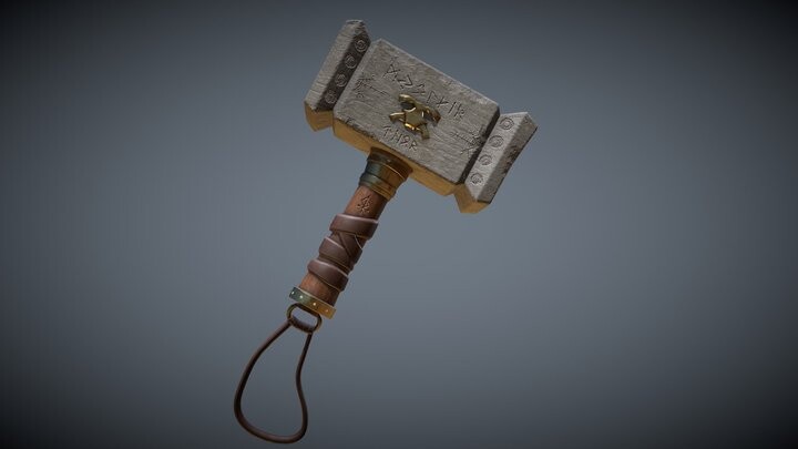 ArtStation - Stone Mjolnir