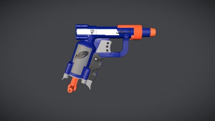 ArtStation - Nerf Jolt Pistol - Game Model