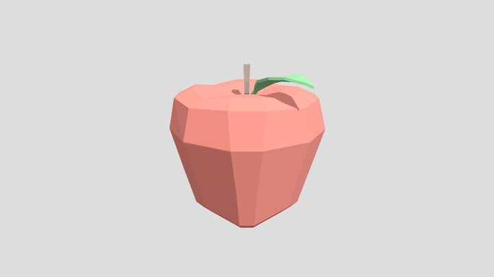 ArtStation - Apple - Low Poly