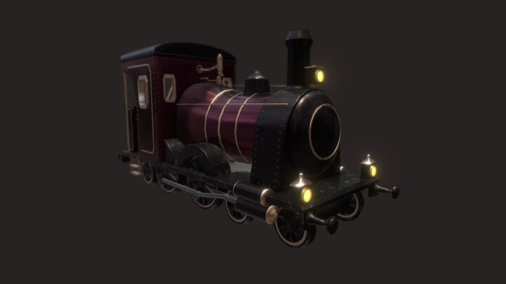 ArtStation - Steam locomotive - remade student project