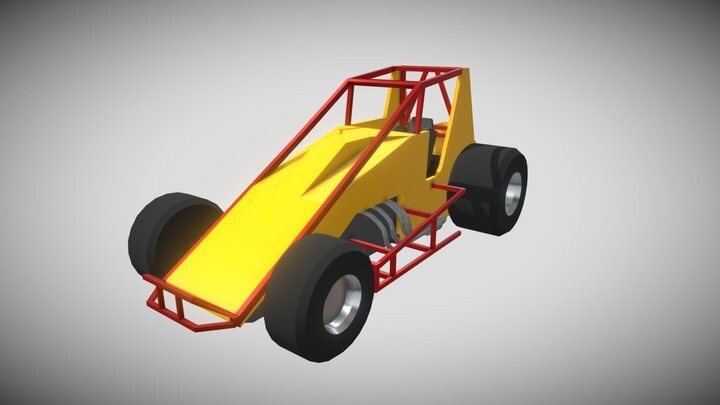 ArtStation - Dirt Midget - Quick Low Poly (30 minute model)