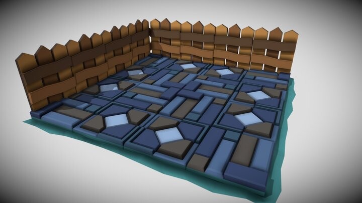 ArtStation - Modular tiles environment diorama