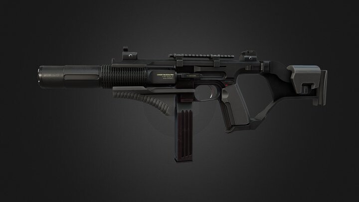 ArtStation - Submachine Gun Prototype