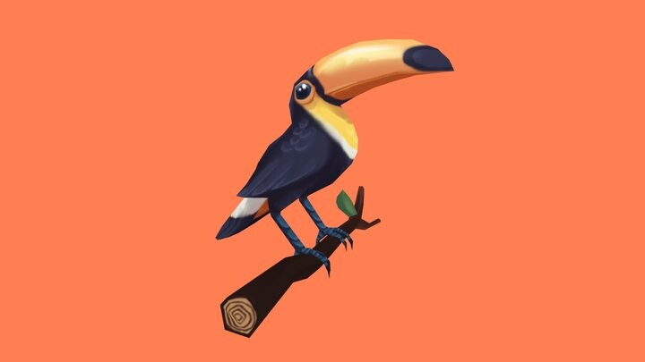 ArtStation - Low-poly Toucan