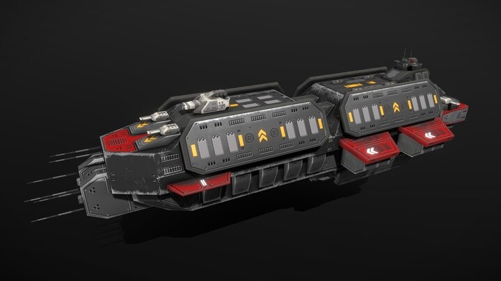 ArtStation - Cavendish Class Pirate Attack Cruiser