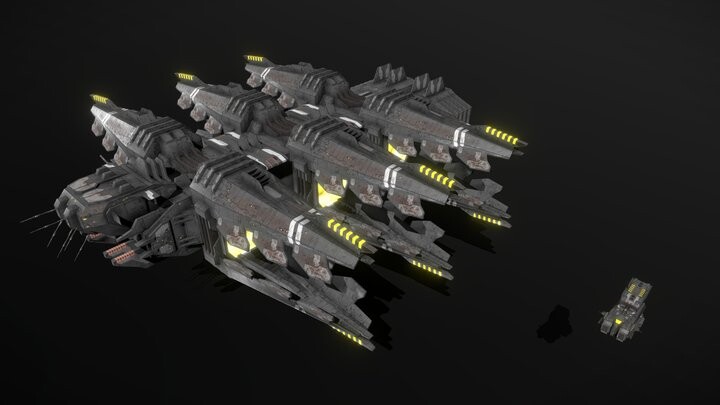 ArtStation - Progenitor Resource Ships