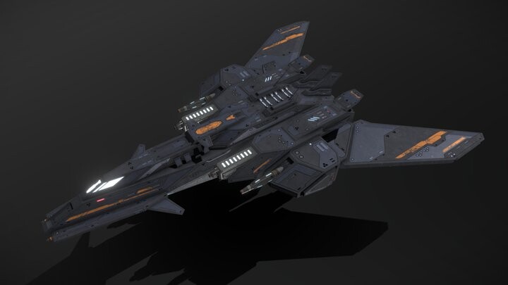 ArtStation - Scifi Fighter Vindicator