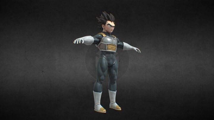 ArtStation - Vegeta Game-Ready Fan art