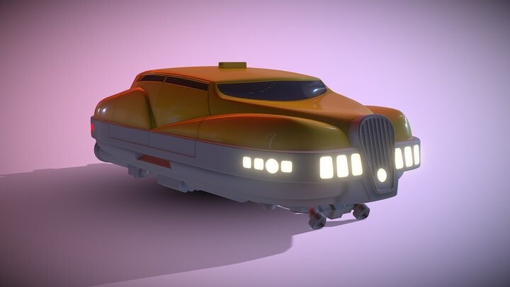 ArtStation - The 5th Element Taxi Car