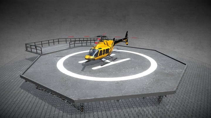 ArtStation - Bell Helicopter Animation