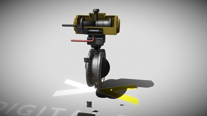 ArtStation - Butterfly Valve Animation