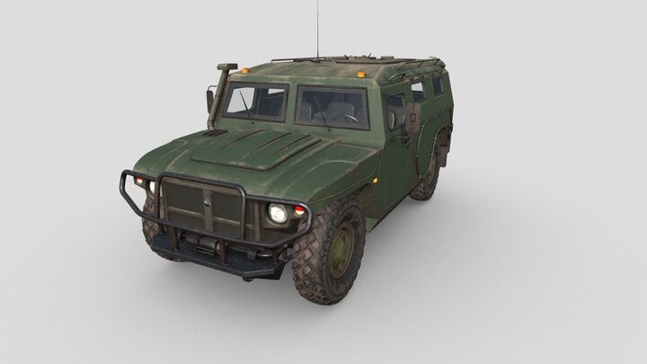 ArtStation - Gaz TIGR 3d model