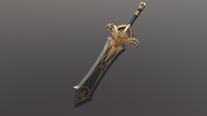 ArtStation - Stylized Paladin Sword