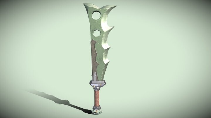 ArtStation - Orc sword ( stylized ) ( low poly )