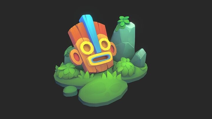 ArtStation - Mask - casual game environment