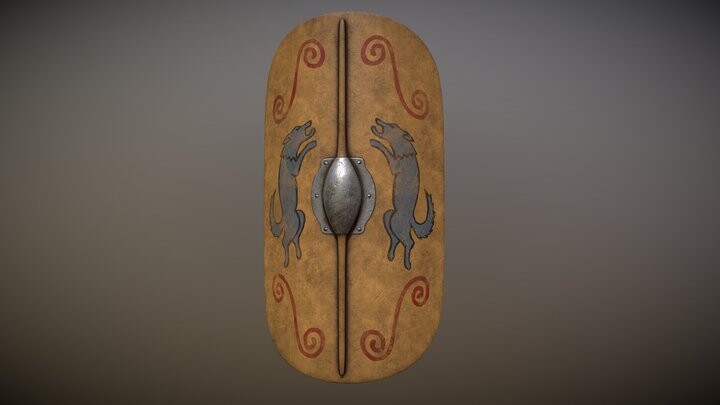 ArtStation - Roman Republican Scutum (Early design)
