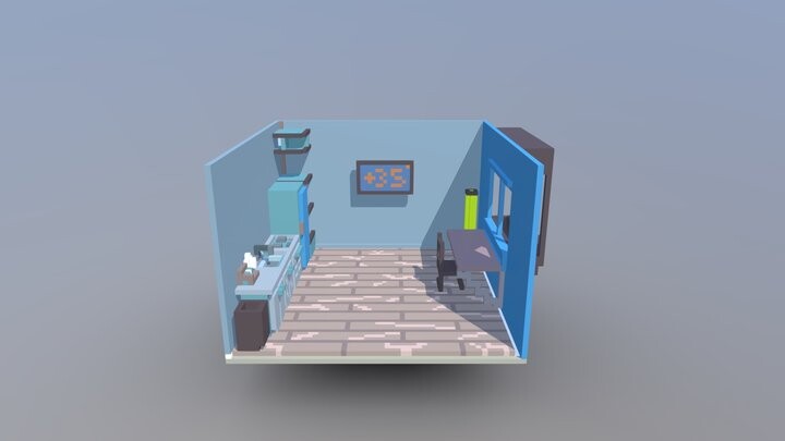 ArtStation - First voxel room