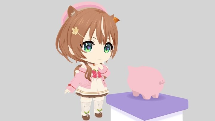 ArtStation - 3D Fanart - Ayunda Risu From Hololive