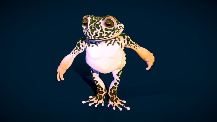 ArtStation - European Green Toad