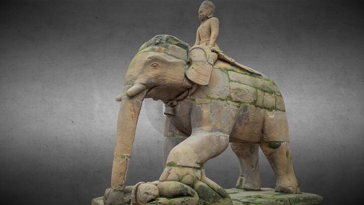 ArtStation - Ancient mounted elephant- Nepal Heritage
