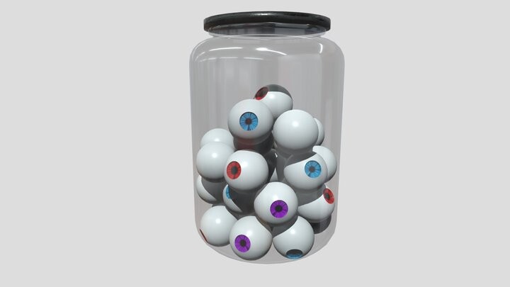 ArtStation - Jar Of Eyes Cartoon