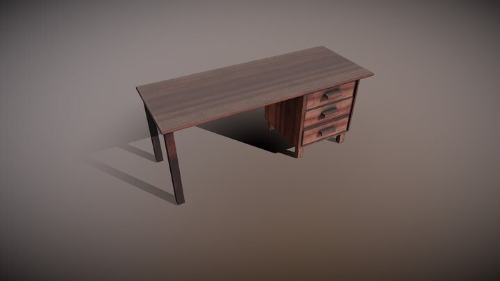 ArtStation - Simple dirty Desk