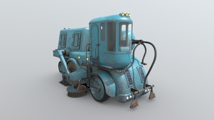 ArtStation - Stylized Street Sweeper