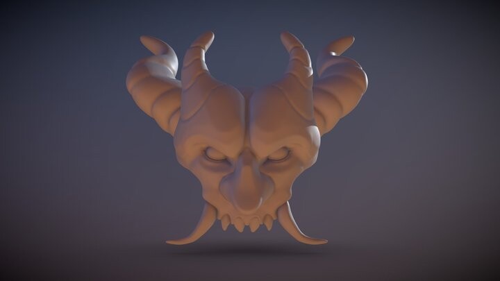 ArtStation - Demon Skull