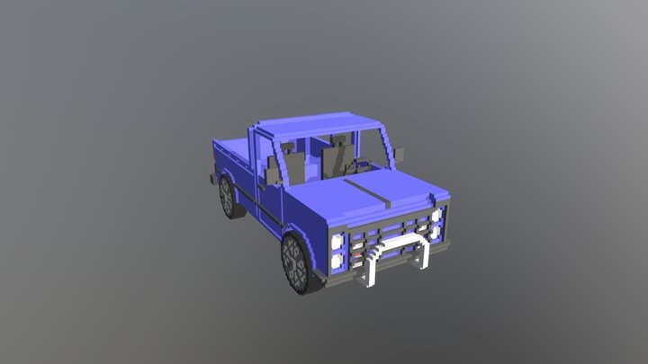 ArtStation - voxel car model