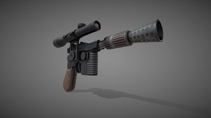 ArtStation - Han Solo's DL-44 Heavy Blaster