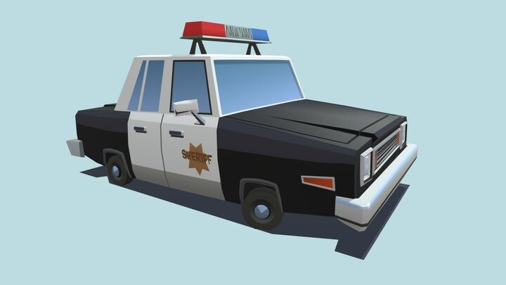 ArtStation - Stylized Police Car