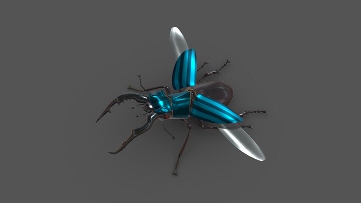 ArtStation - Low poly beetle