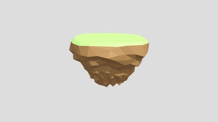 ArtStation - Low Poly Floating Island