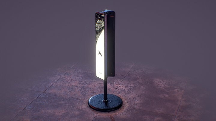 ArtStation - Billboard Advertising Stand