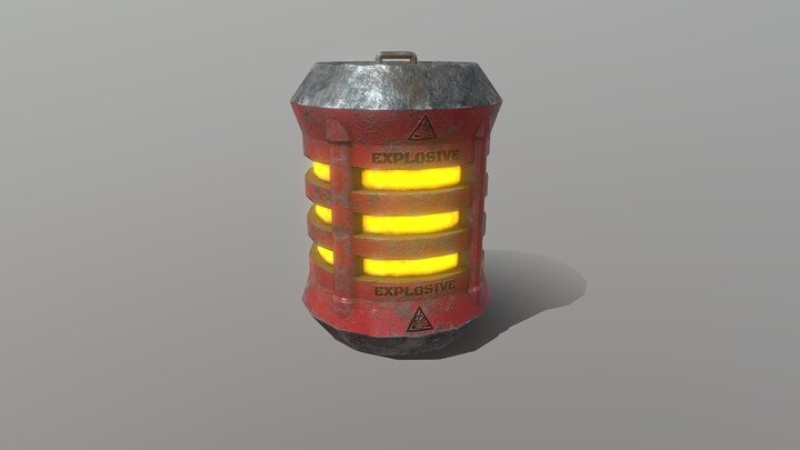 ArtStation - Sci-fi Industrial Barrels (Blender & Substance Painter)