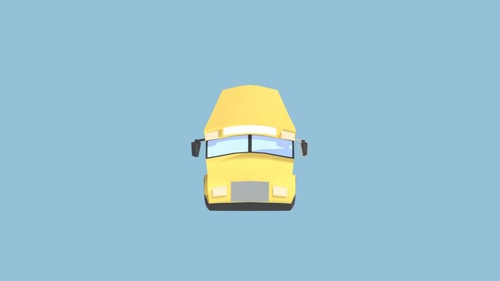ArtStation - Stylized School bus