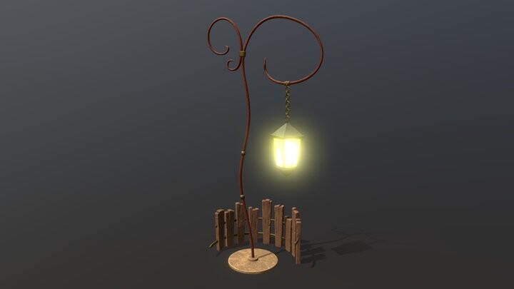 ArtStation - Stylized Light Post