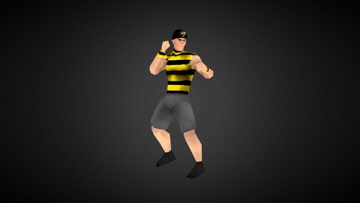 ArtStation - 32 Bit Game Jam Character: Yellow Jacket