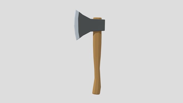 ArtStation - Low Poly Cartoon Axe