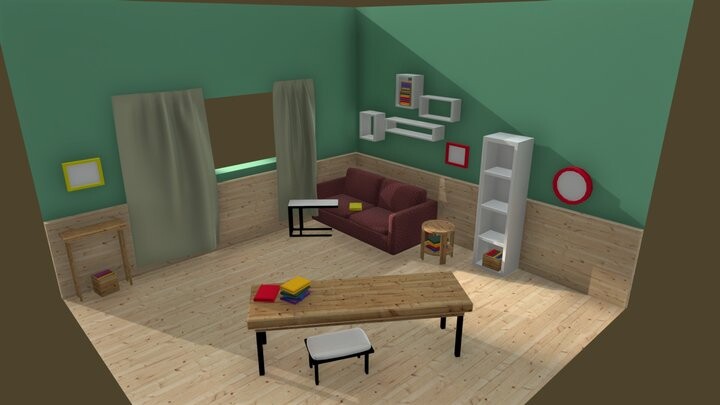 ArtStation - Final Isometric Room